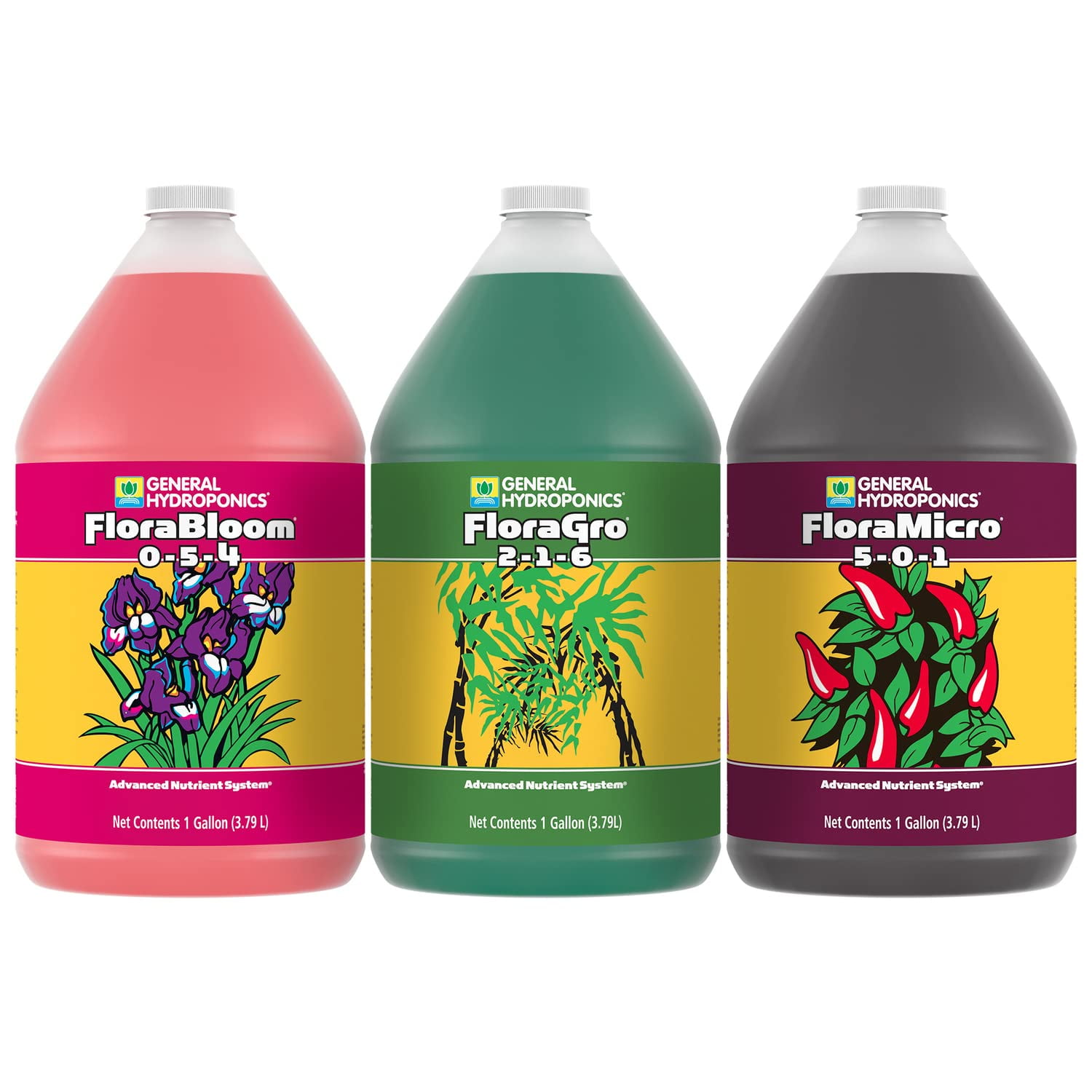 General Hydroponics FloraSeries Plant Growth System with FloraMicro ...
