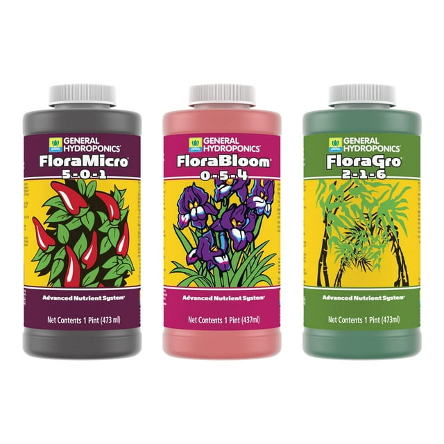 General Hydroponics FloraSeries - Hydroponic Nutrient Fertilizer ...