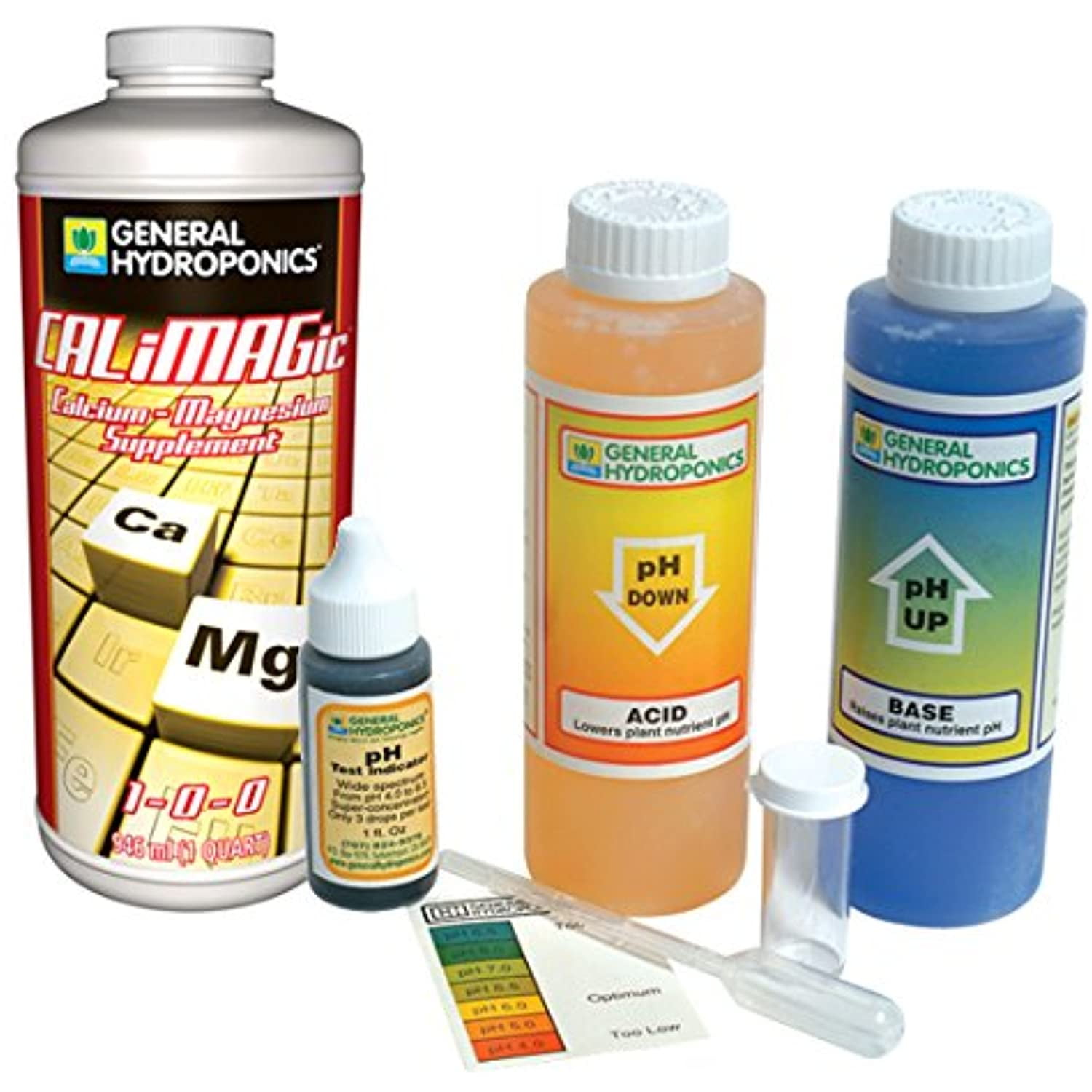 General Hydroponics GLCMBX0014 Calimagic 1 Quart and Ph Control Kit ...