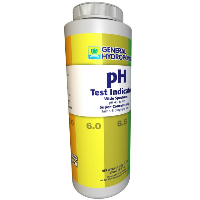 General Hydroponics pH Test Indicator, 8 fl oz - Walmart Business Supplies