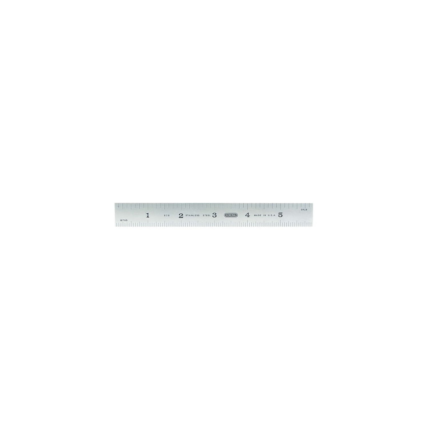 1PC General Tools Rigid Straight Edge Ruler - Walmart.com