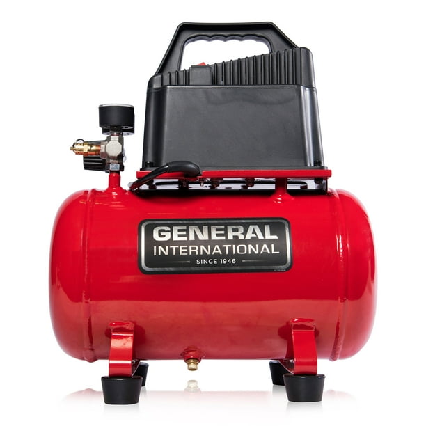 General International AC1200 1-3HP 3-Gallon Hot Dog Oil-Free Electric ...