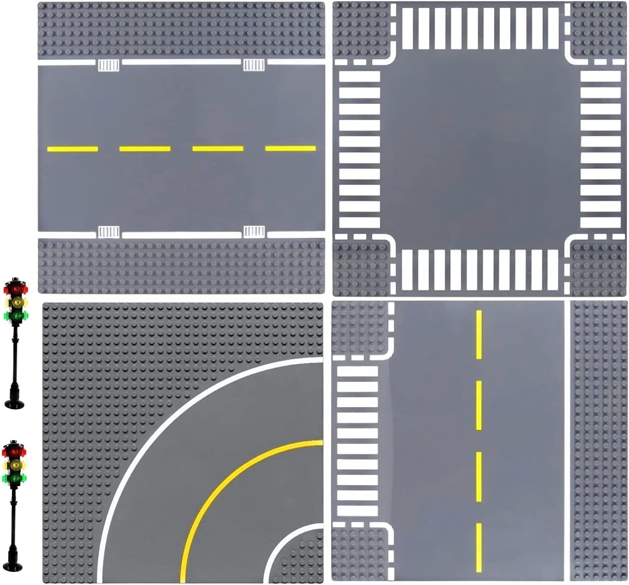 General Jim's Classic Baseplates Modular Building Block City Street ...