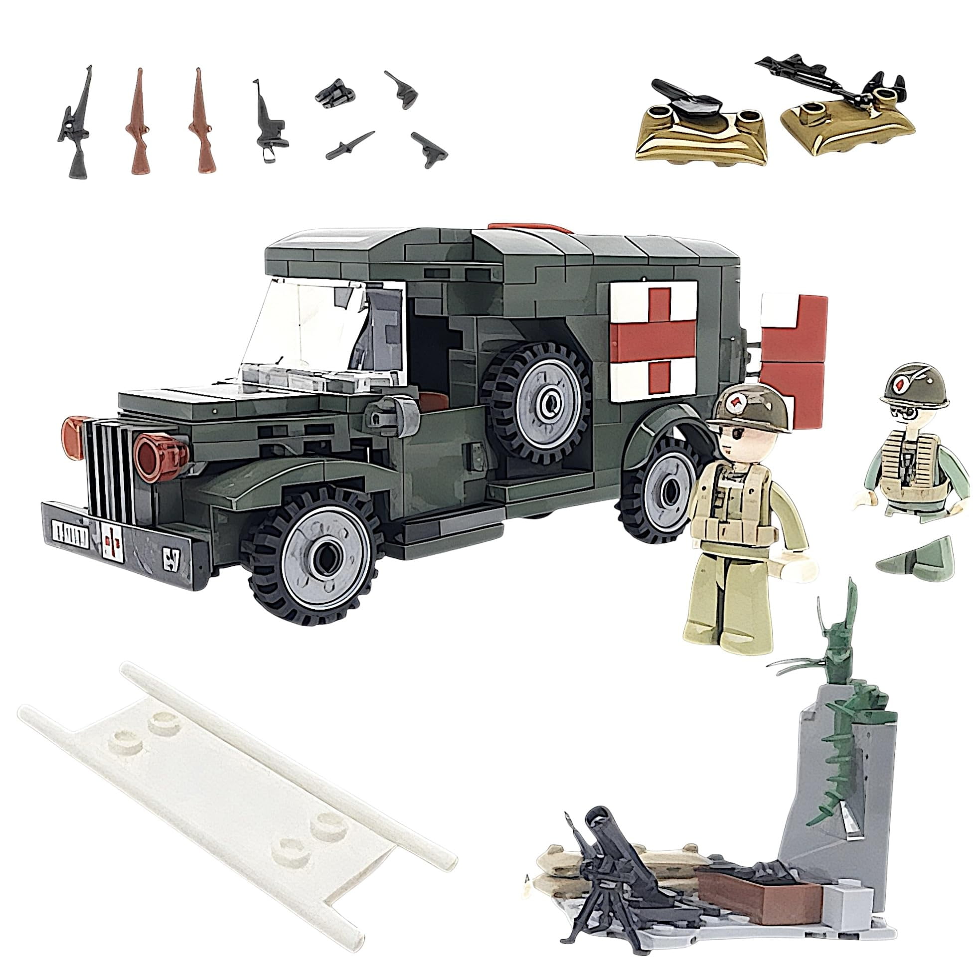 General Jim's Military Building Blocks US Army KMC2Ambulance WW2 (World ...