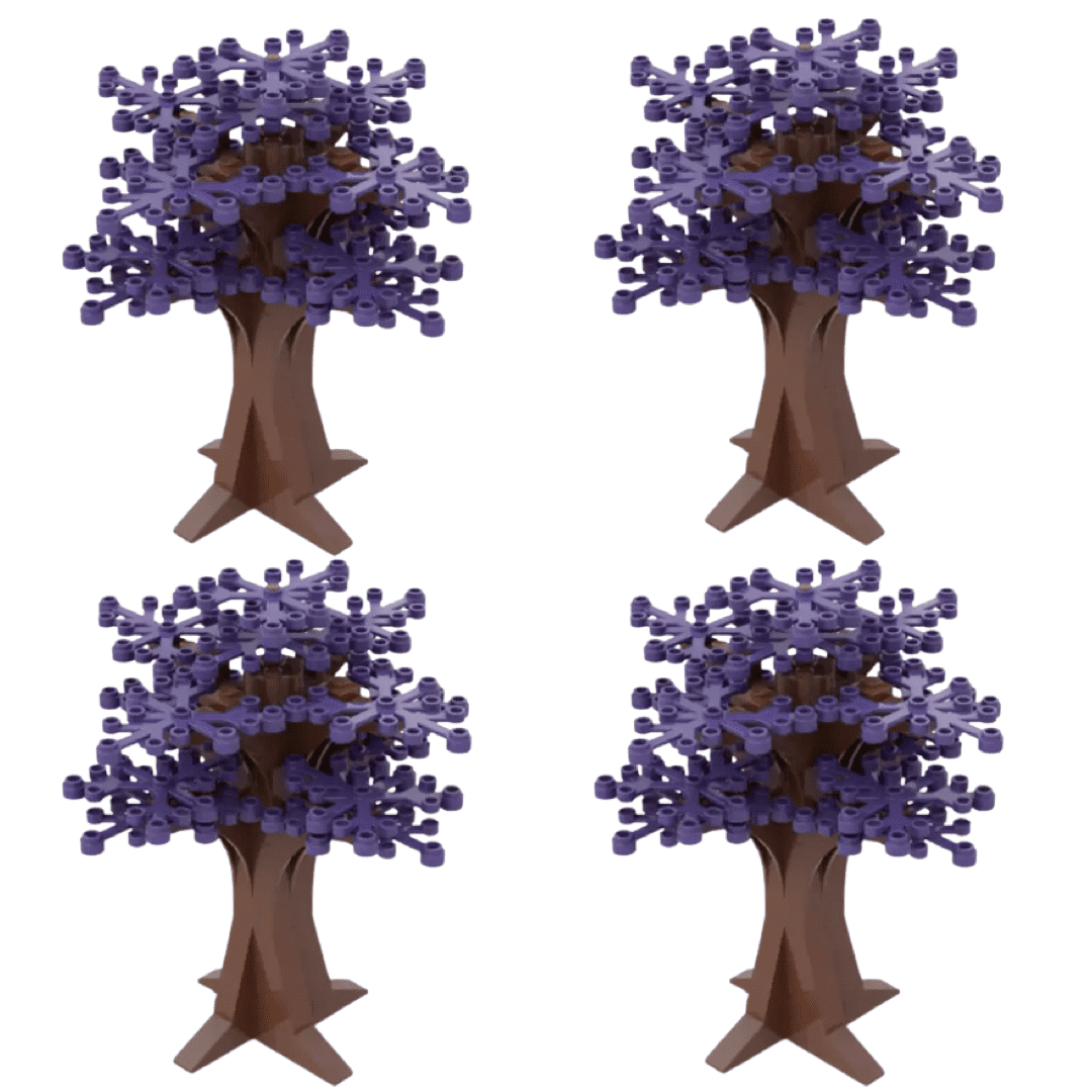 4 Purple Trees – Botanical Building Block Decoration| General Jim's ...