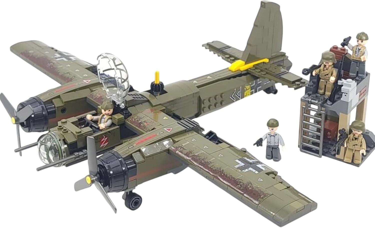 General Jim's WW2 Military Iron Empire Building Blocks Air Bomber JU88 ...