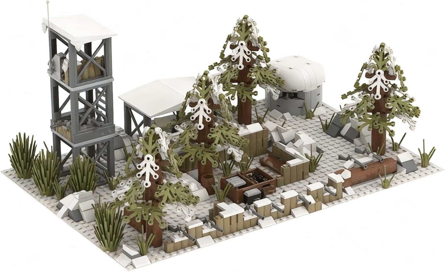 General Jim's WW2 'The Front Line' Military Base Snow Series Bunkers ...