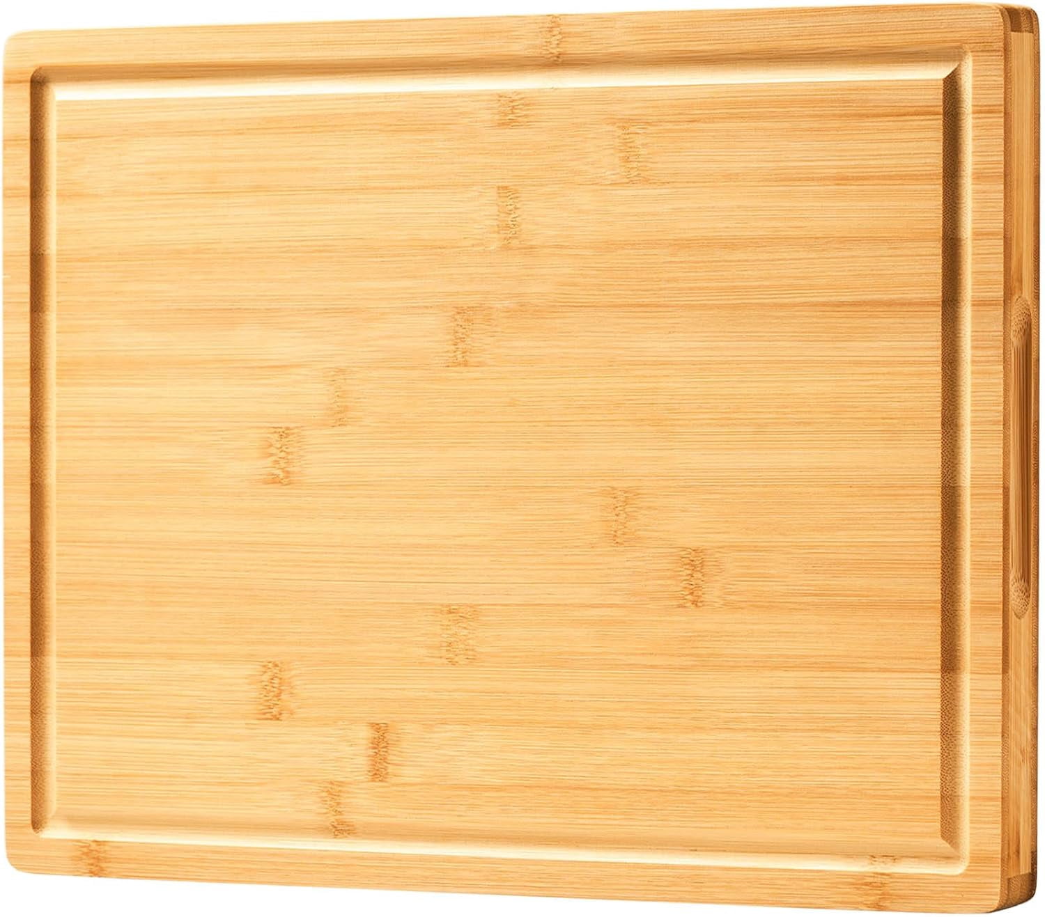 General Large Bamboo Wood Cutting Boards for Kitchen, 1" Extra Thick ...