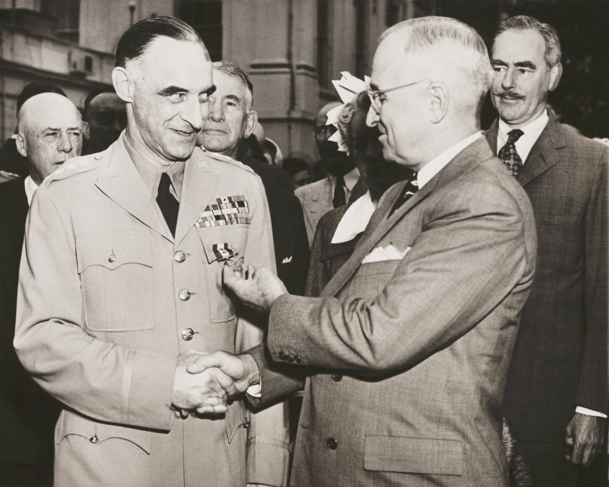 General Lucius Clay After Receiving The Oak Leaf Cluster Medal From ...