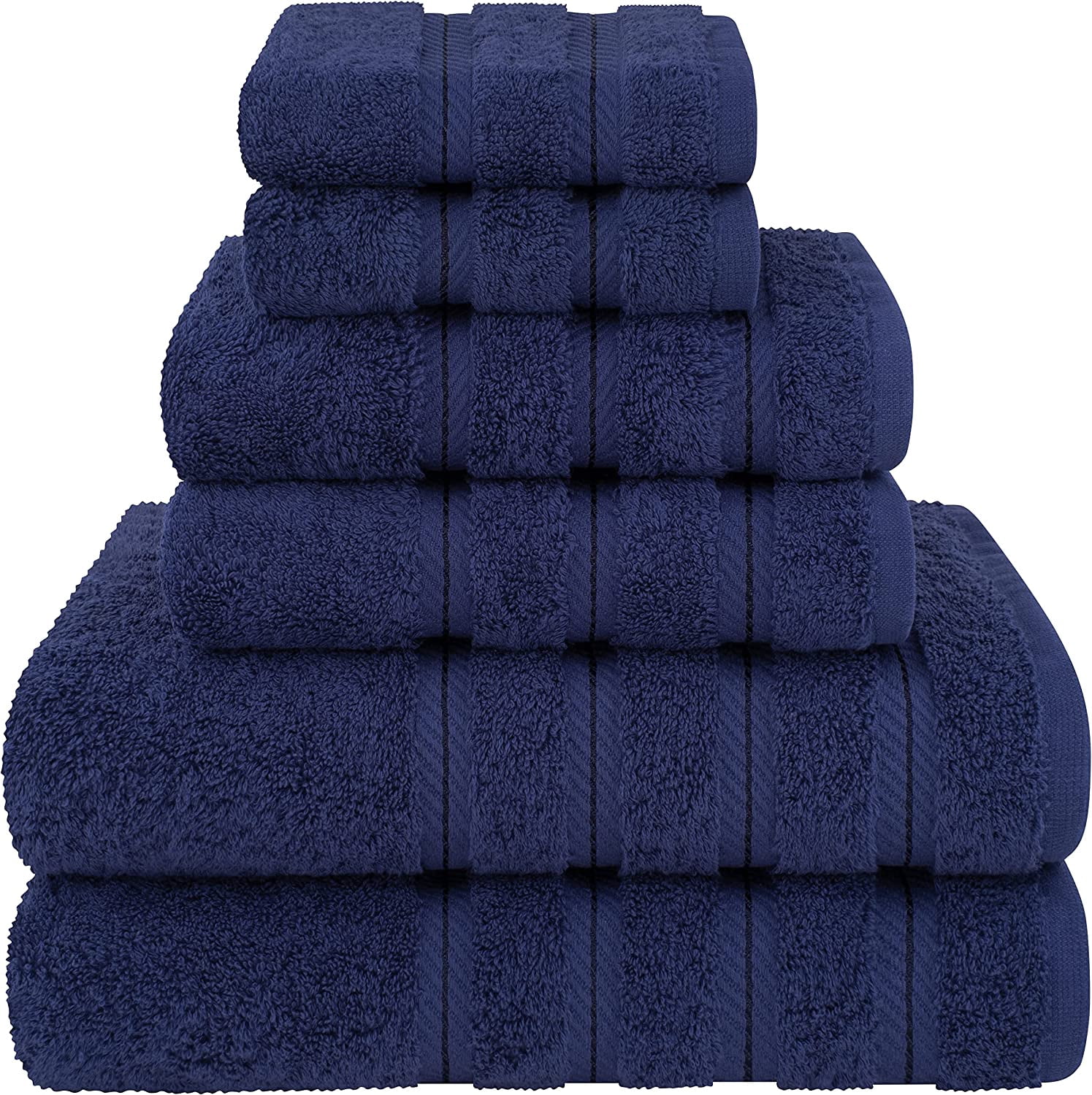 General Luxury 6 Piece Towel Set, 2 Bath Towels 2 Hand Towel 2 ...