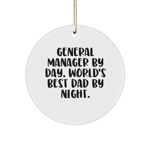 General Manager by Day, Gifts for The Man Who Does It All, Funny Circle ...