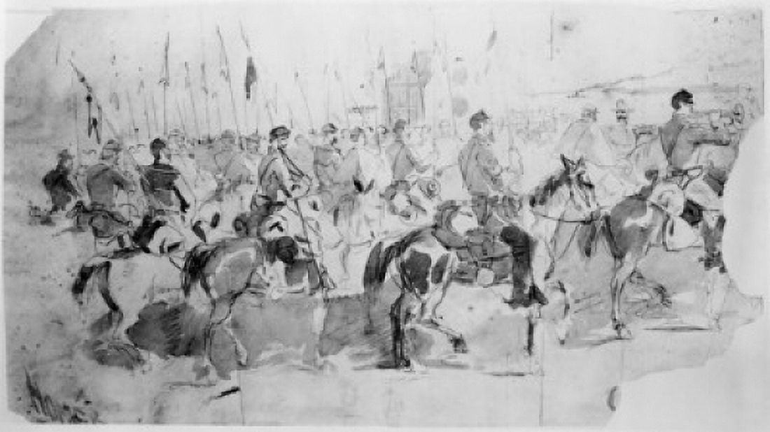 General McClellan's Sixth Pennsylvania Cavalry Regiment Ready to Embark ...