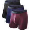General Men's Ultra Breathable Underwear,No Riding Up Boxer Briefs with ...