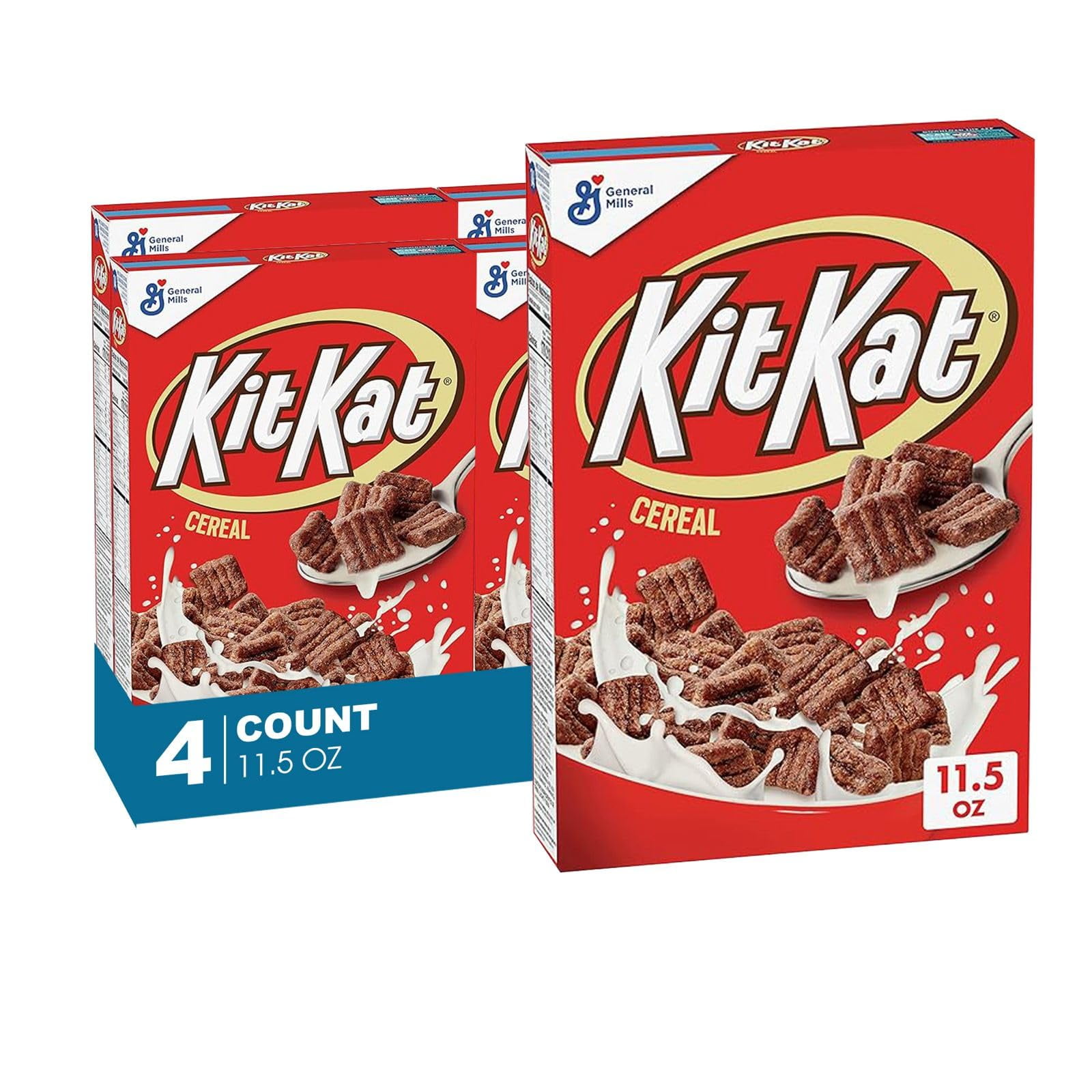 General Mills 4-Pack AJH3 of Kit Kat Breakfast Cereal 11.5 oz + 1 ...