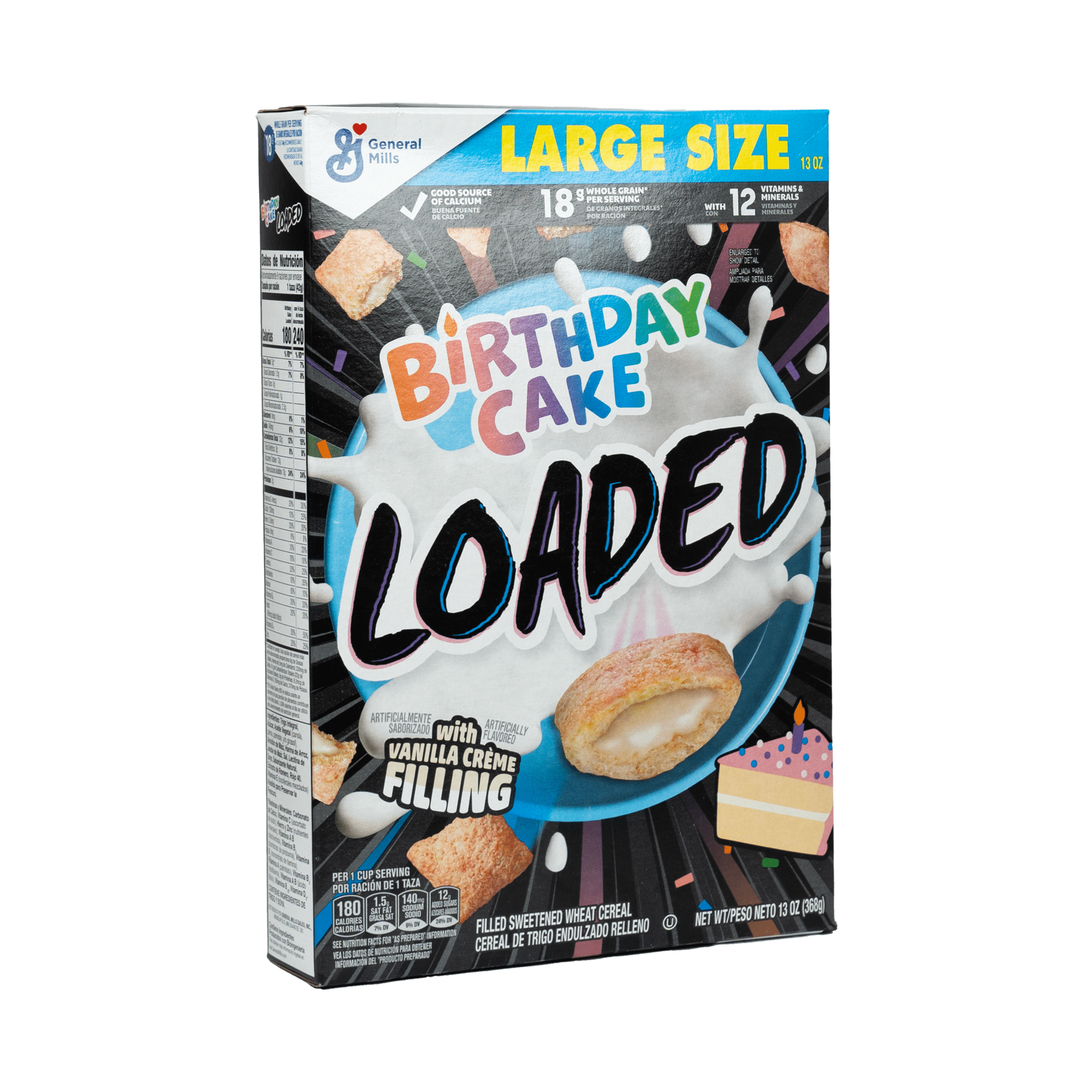General Mills Birthday Cake Loaded Cereal, 13oz, Bites, Large Size ...