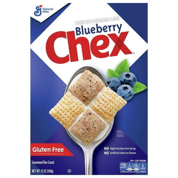 General Mills Blueberry Chex Cereal 12oz, Blueberry Chex, Healthy ...