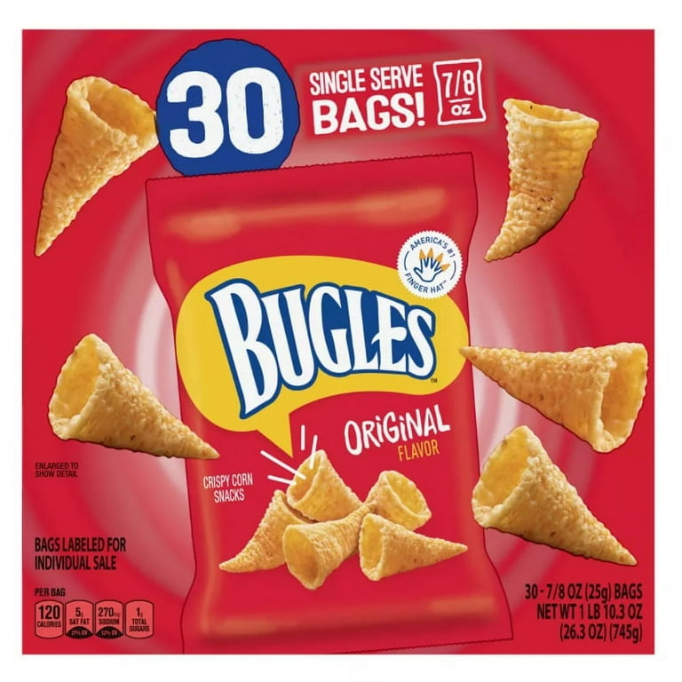 Bugles Crispy Corn Snacks, Original Flavor, Family Size, 41% OFF