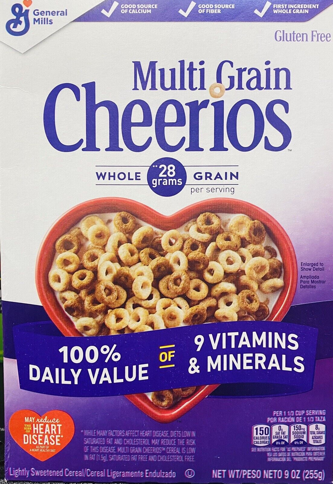 General Mills CHEERIOS MULTI GRAIN Heart Healthy Whole Grain Oats Cereal 9 oz - Walmart Business ...
