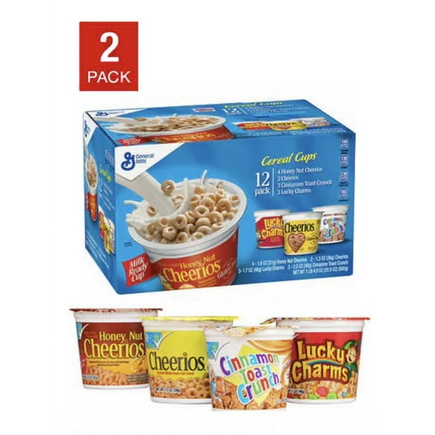 General Mills Cereal Cup, Variety Pack, 24 ct - Walmart Business Supplies