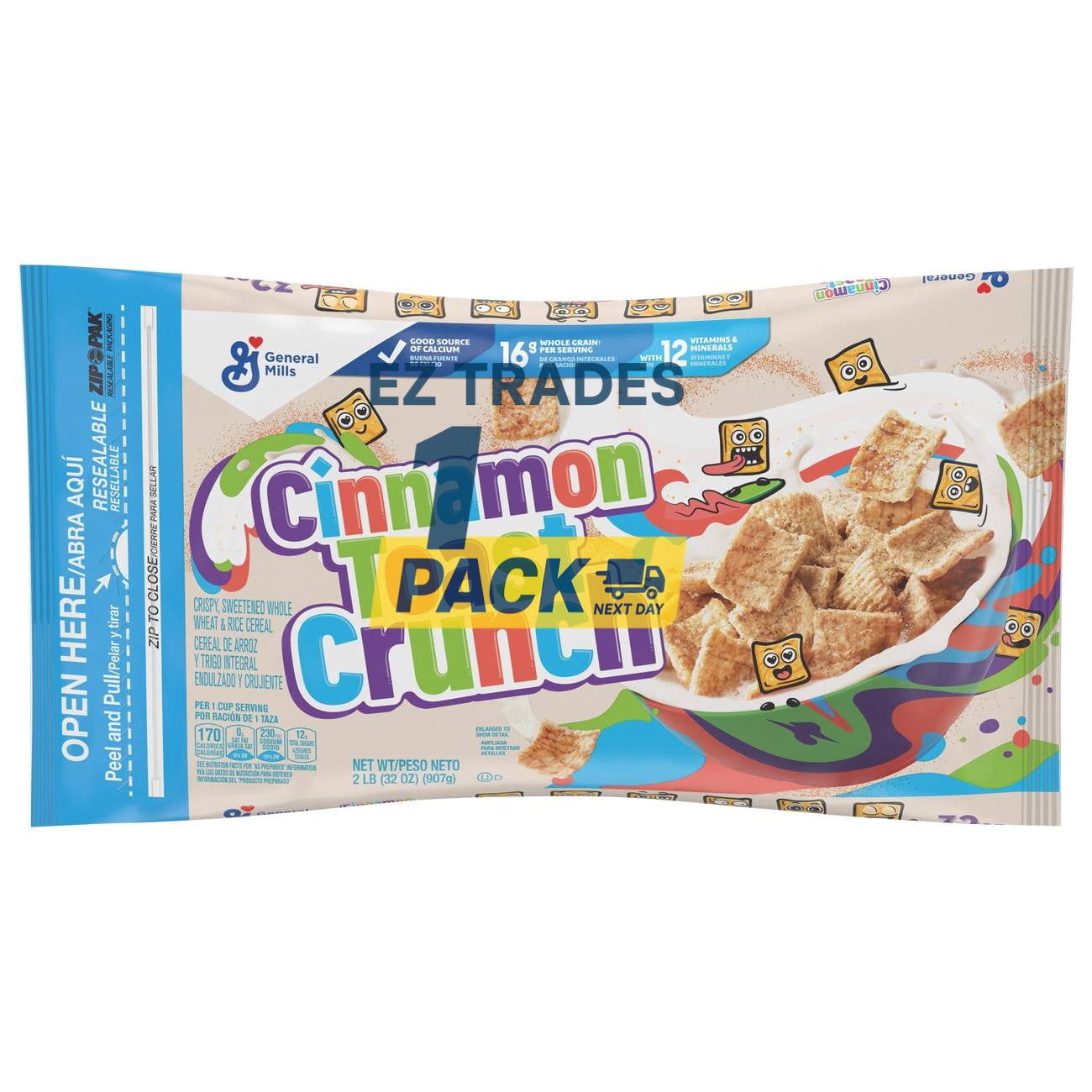 General Mills Cinnamon Toast Crunch Cereal Bag - 32 oz - 1PK-1 ...