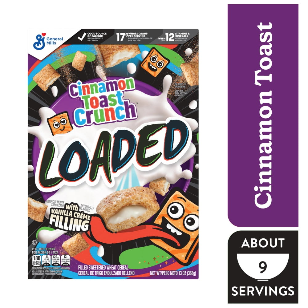 General Mills Cinnamon Toast Crunch Loaded Large Size Cereal - Walmart.com