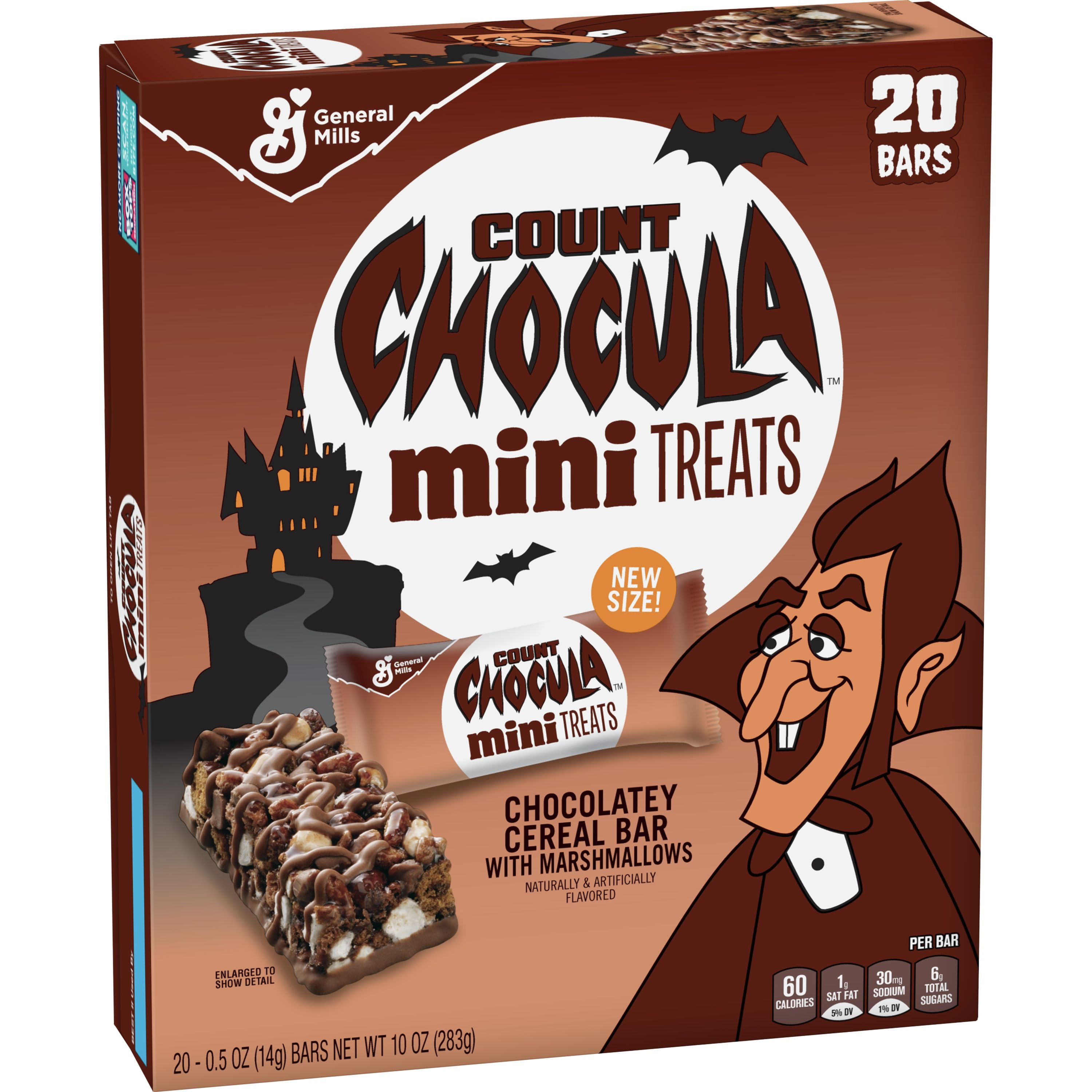 General Mills Count Chocula Mini Treat Bar 20ct - Walmart.com