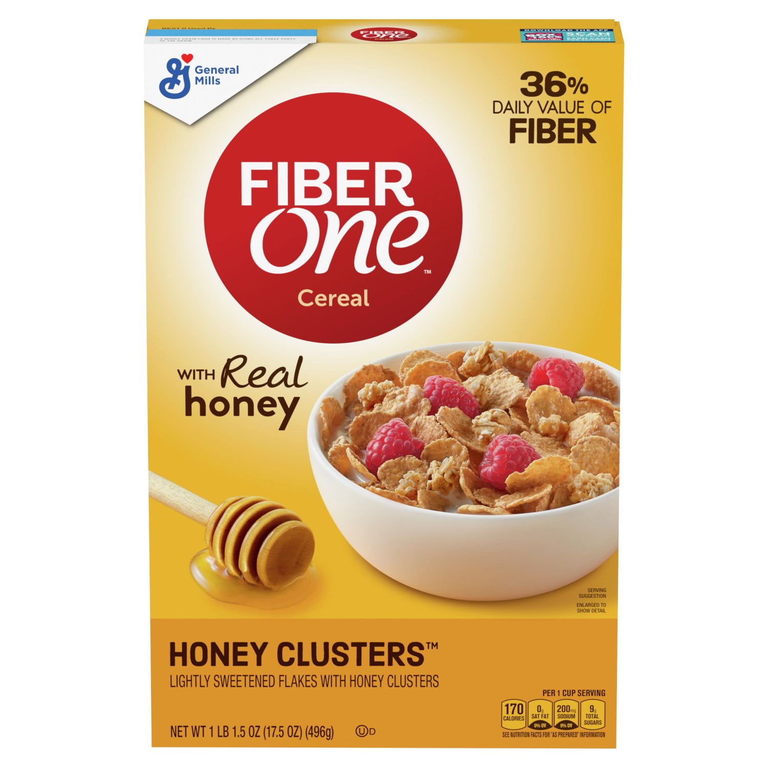 General Mills Fiber One Honey Clusters Cereal - Walmart.com