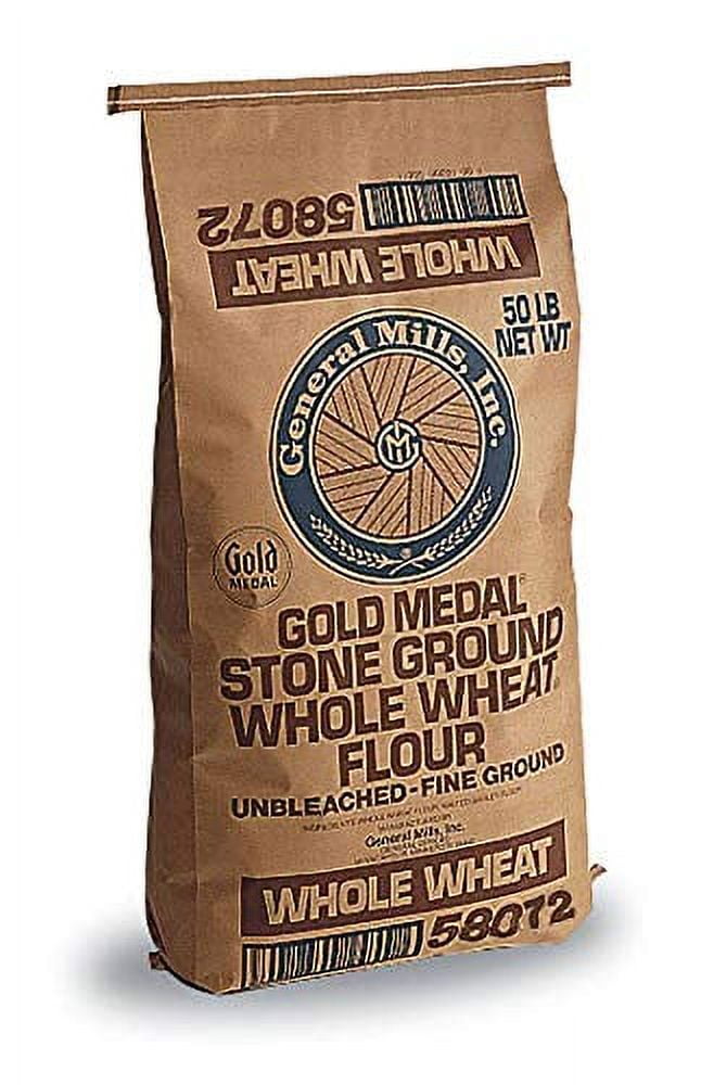 General Mills Gold Medal Stone Ground Whole Wheat Flour, 50 Pound ...
