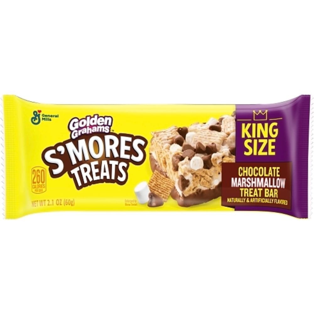 General Mills Golden Grahams King Size Treats Bars, Chocolate ...