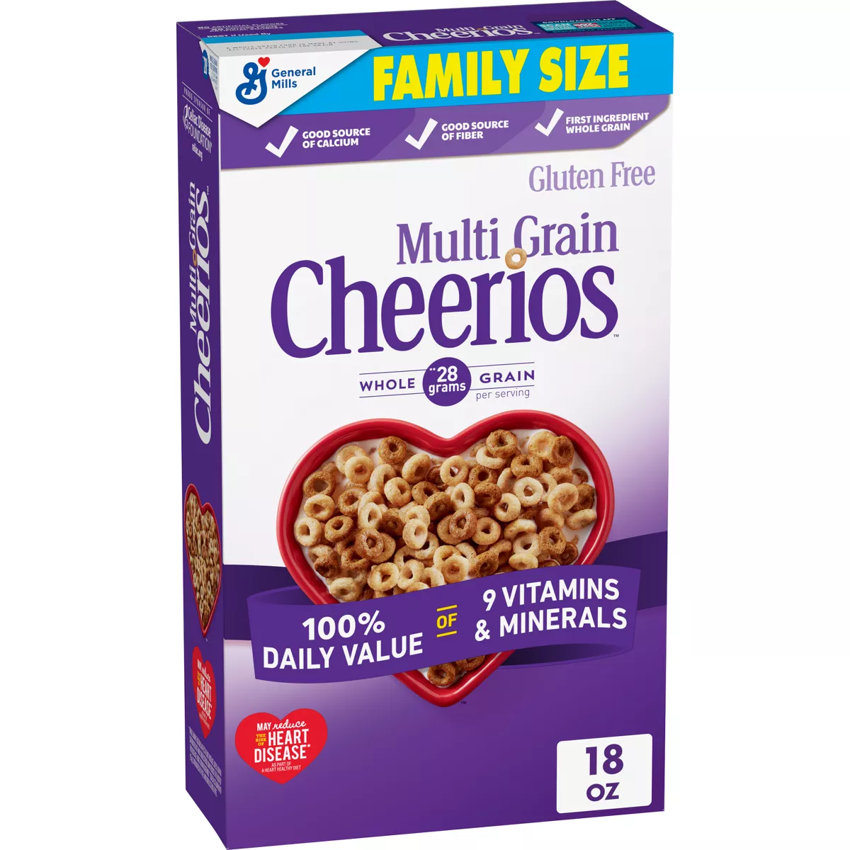 General Mills Multi Grain Cheerios Cereal - 18oz, Multi Grain Cheerios ...