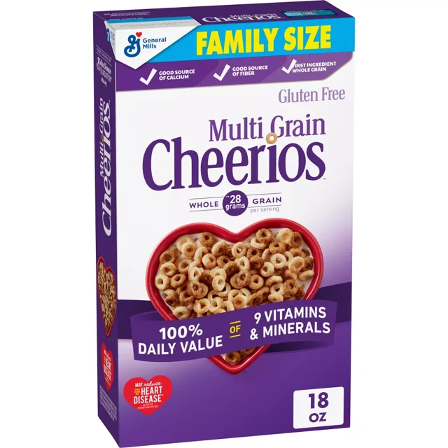 General Mills Multi Grain Cheerios Cereal - Lightly Sweetened Whole ...