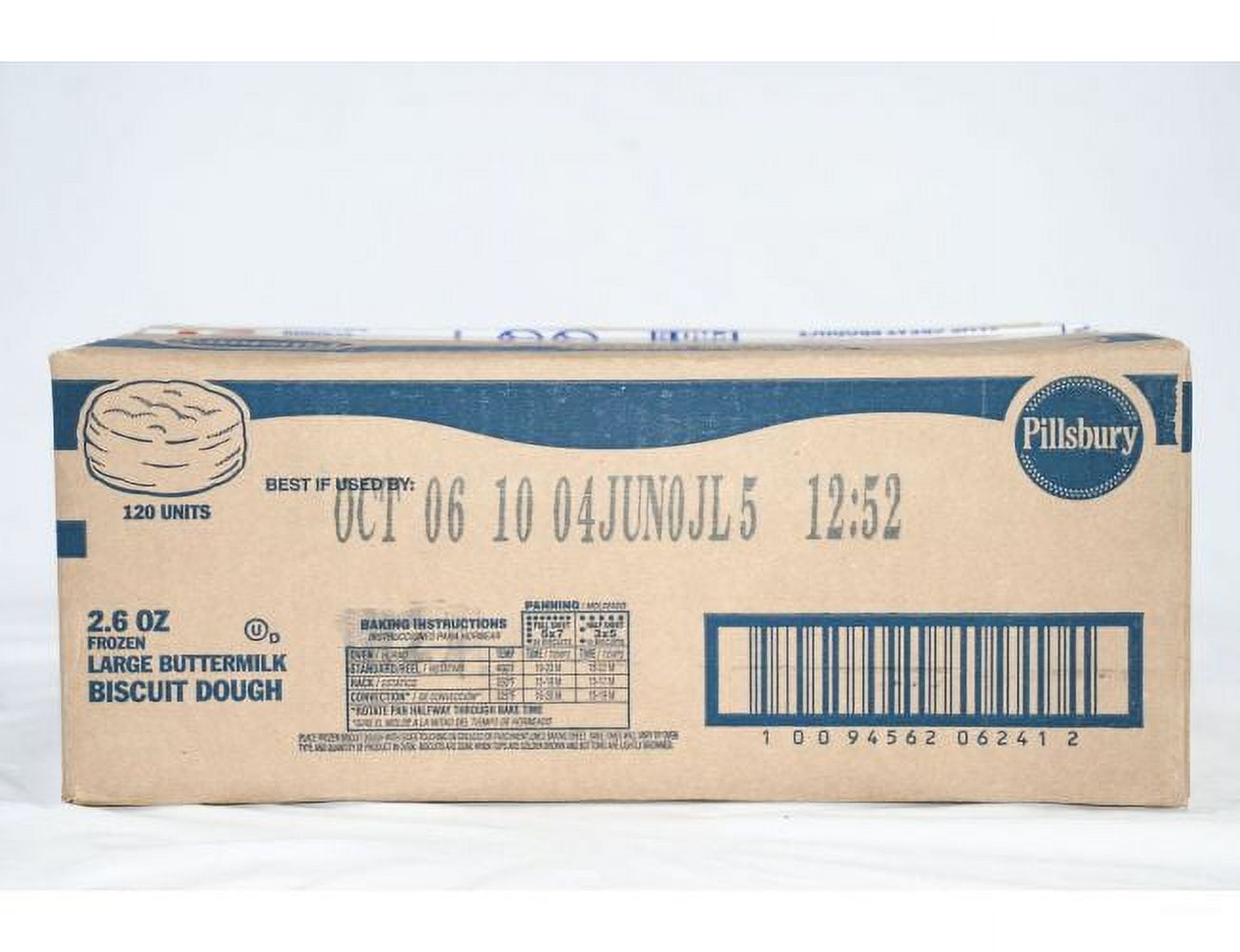 General Mills Pillsbury Buttermilk Biscuit Dough, Unbaked, Easy Bake, 2 ...