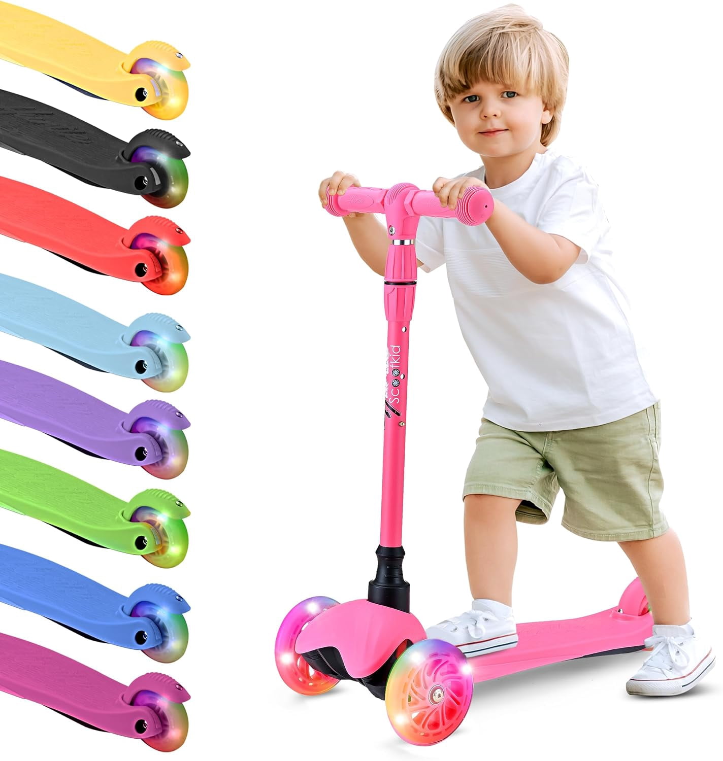 General Mini Kickboard Scooter for Kids - Height Adjustable 25''-28 ...