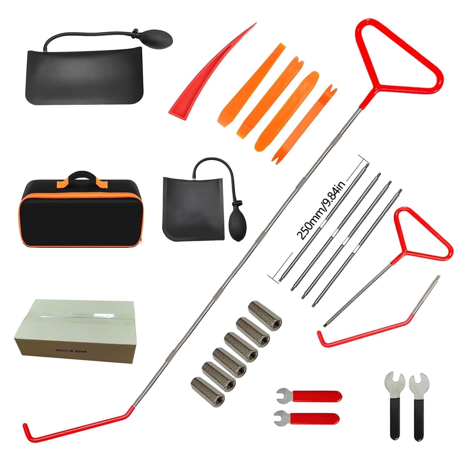 Vehookin 24-Piece Portable Car Kit with Emergency Rescue Tools ...