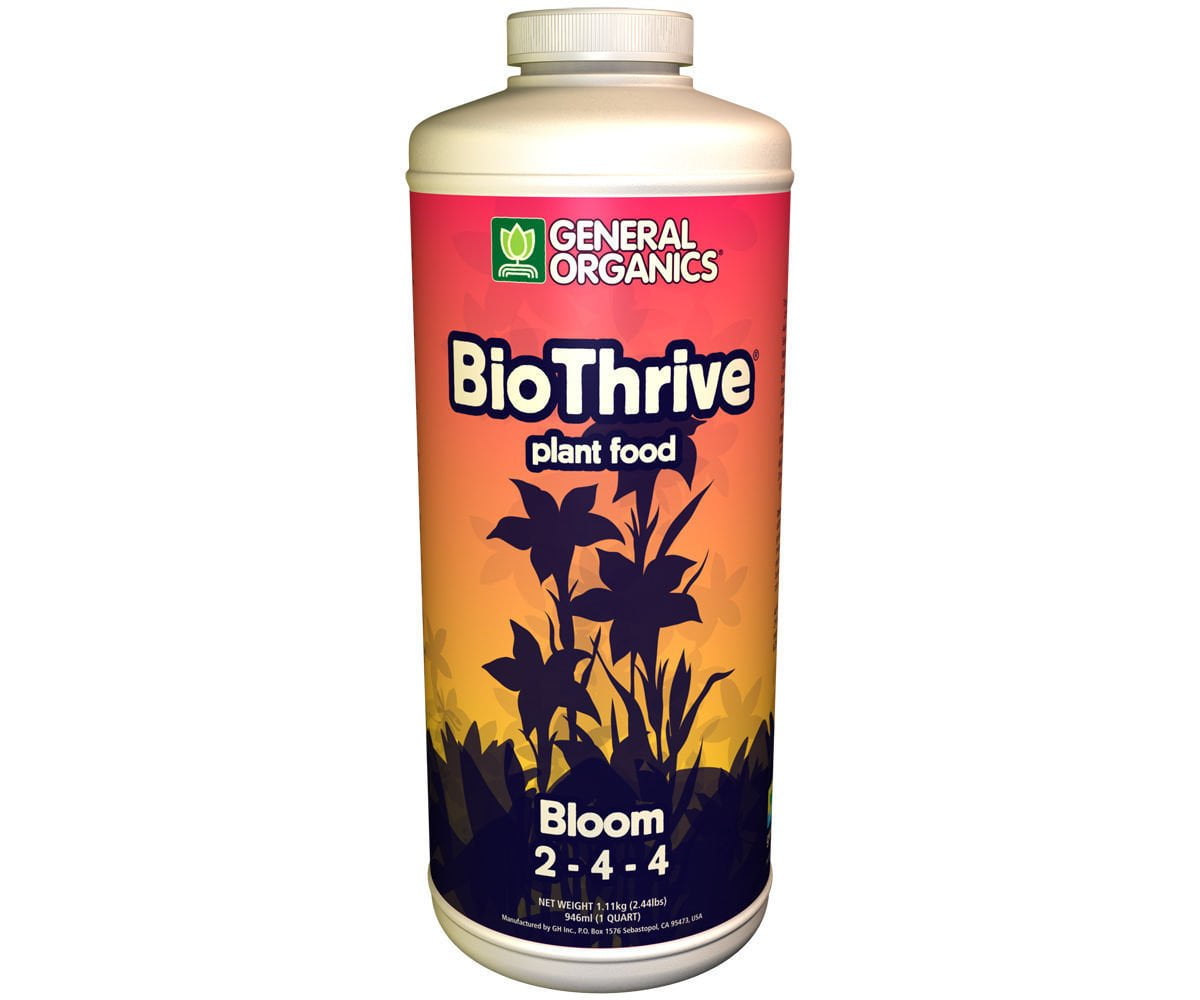 General Organics Bio Thrive Bloom Fertilizer, Nutrients, 32 oz Quart ...