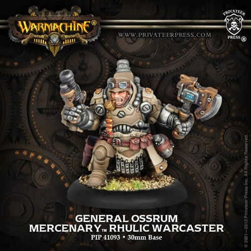 General Ossrum Warcaster Rhulic Mercenary Warmachine Miniature Game ...