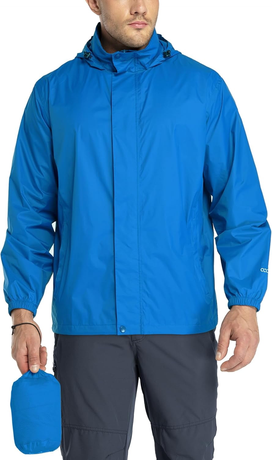 General Packable Rain Jacket Men's Lightweight Waterproof Rain Shell ...