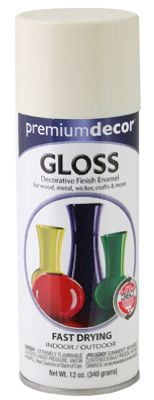 PDS12-AER Premium Decor Spray Paint, Ivory Gloss, 12-oz. - Quantity 1 ...