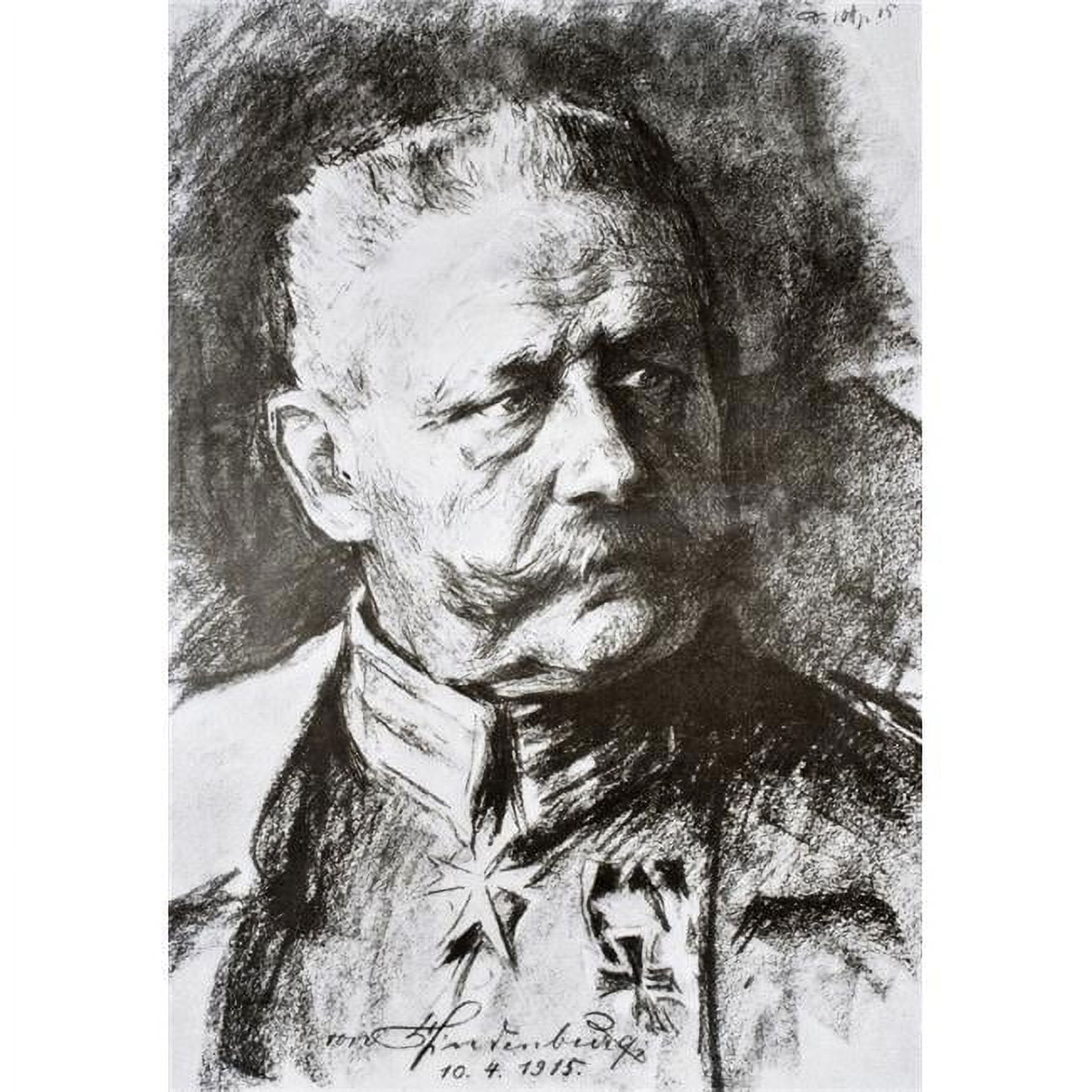 General Paul Von Hindenburg 1847 1934 After A Work by Hugo Vogel From ...