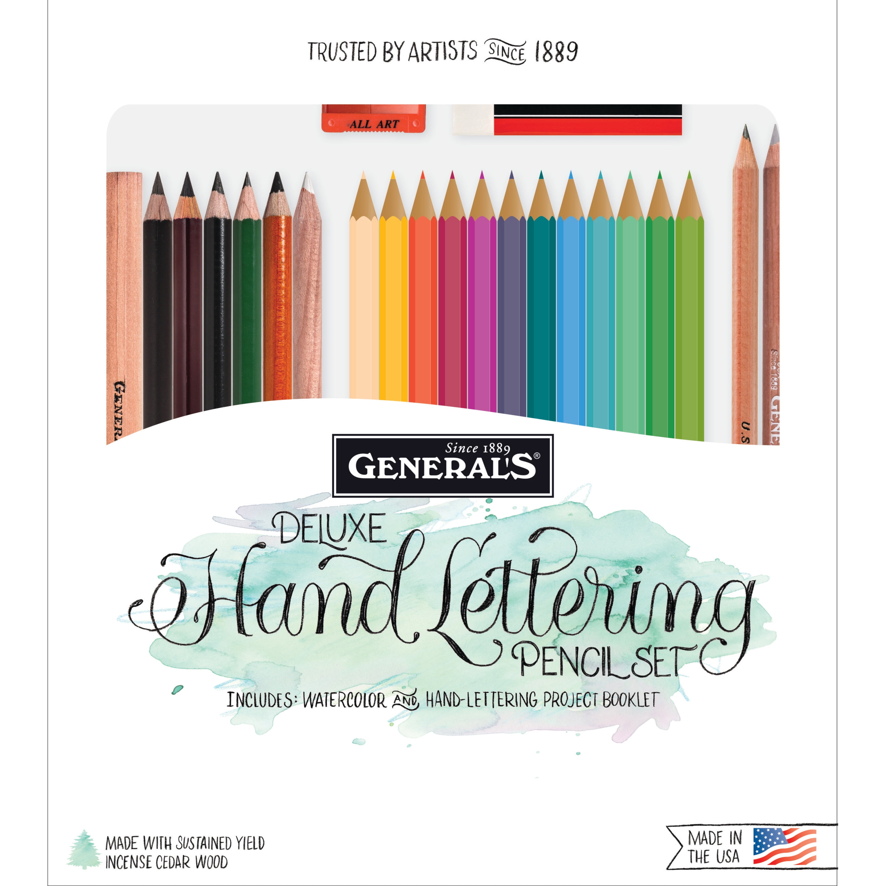 General Pencil Deluxe Hand Lettering Pencil Set - Walmart.com