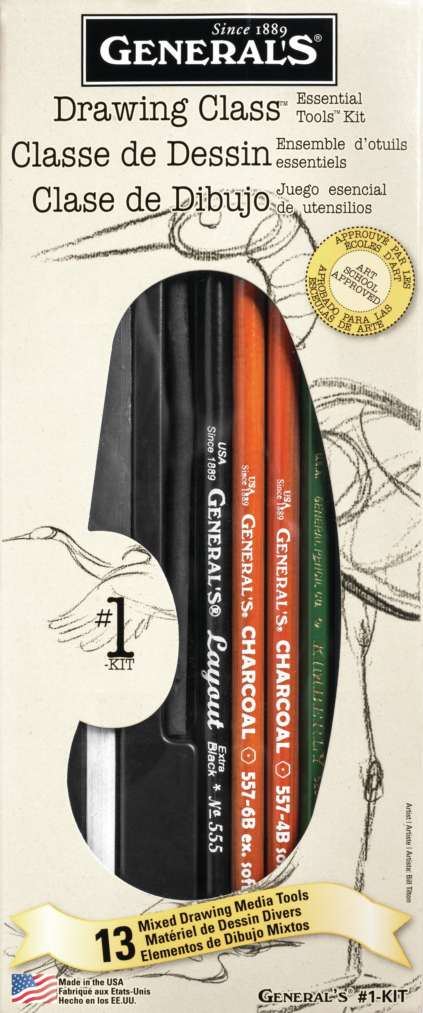 General Pencil Drawing Class Essential Tools Kit - Walmart.com