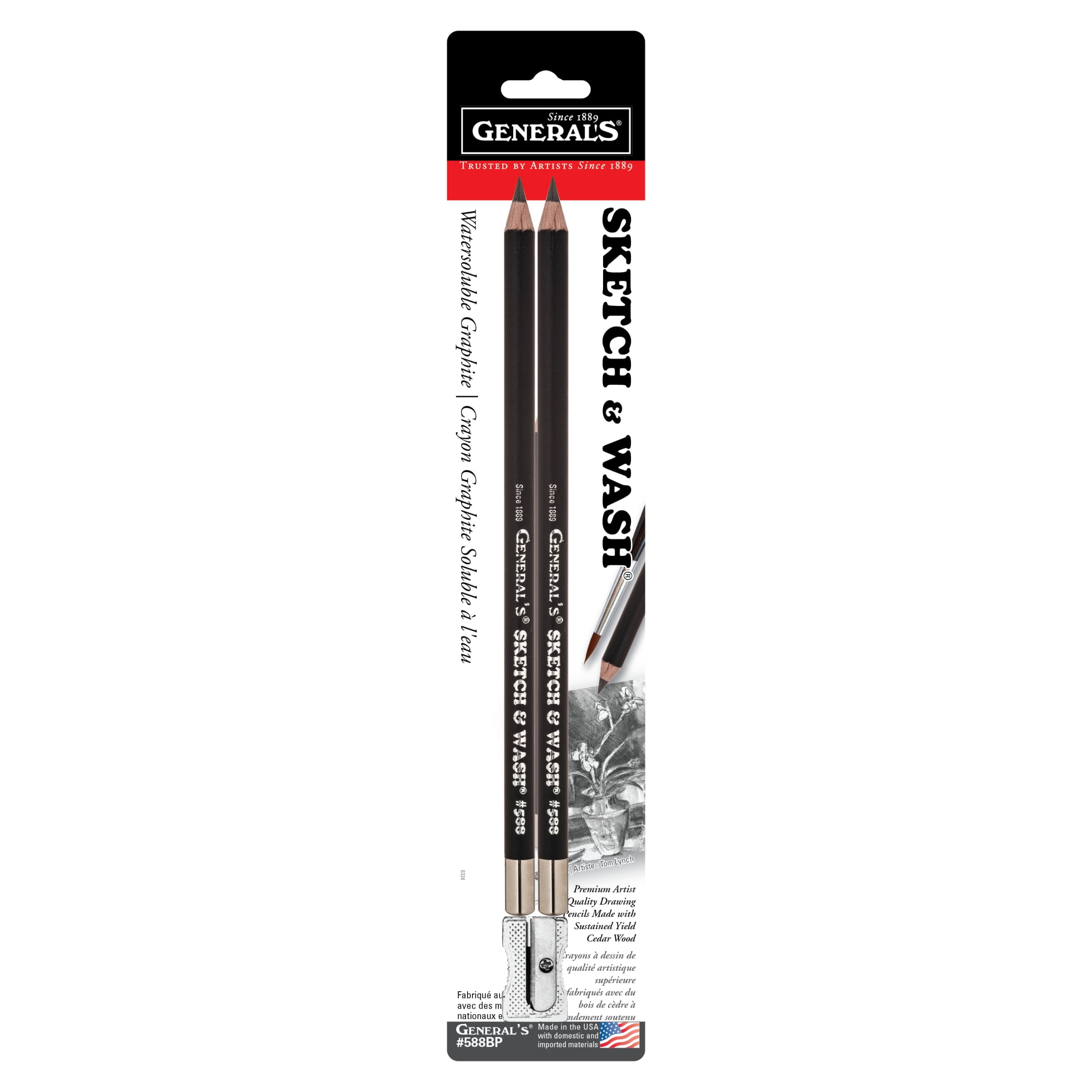 General Pencil Sketch & Wash Pencil Kit, 2/Pkg. - Walmart.com
