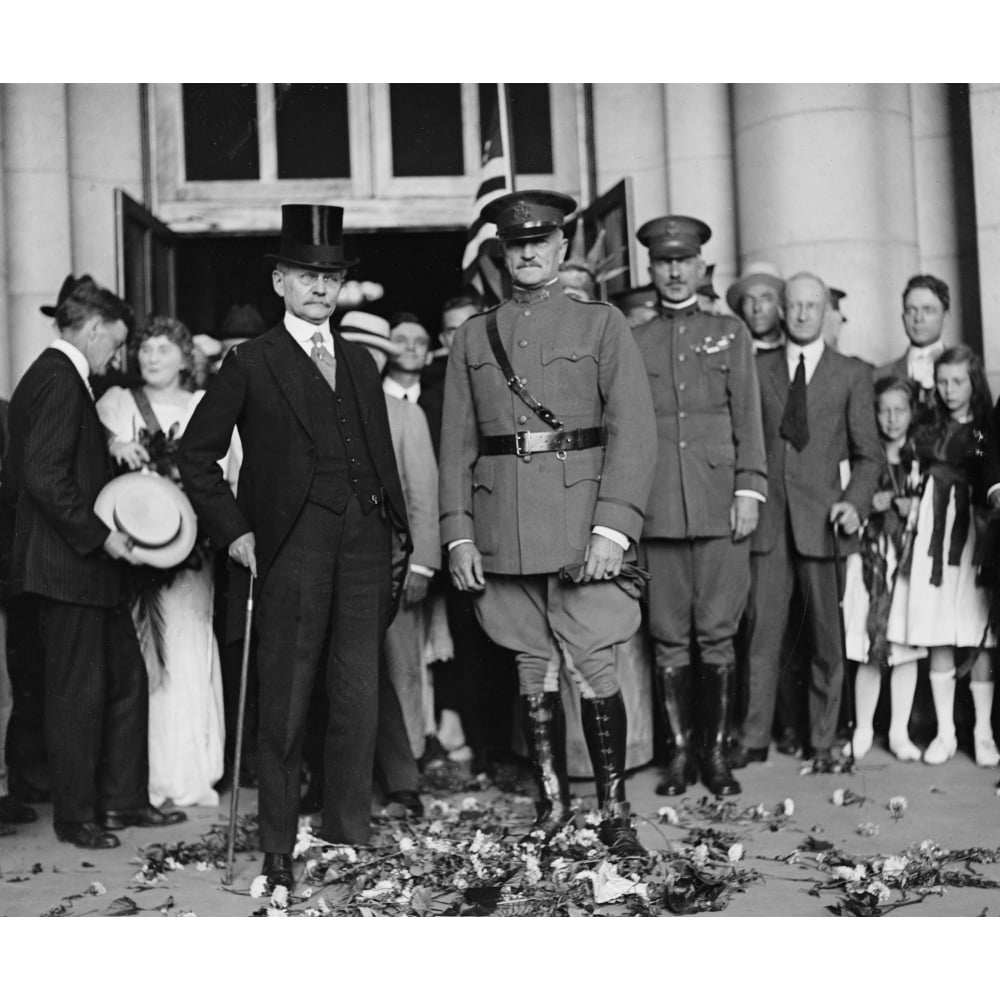 General Pershing With Woodrow Wilson'S Vice President Marshall On ...