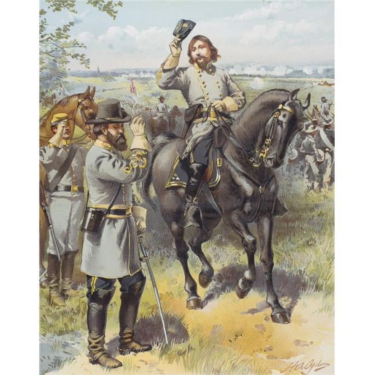 General Pickett Taking The Order To Charge From General Longstreet ...