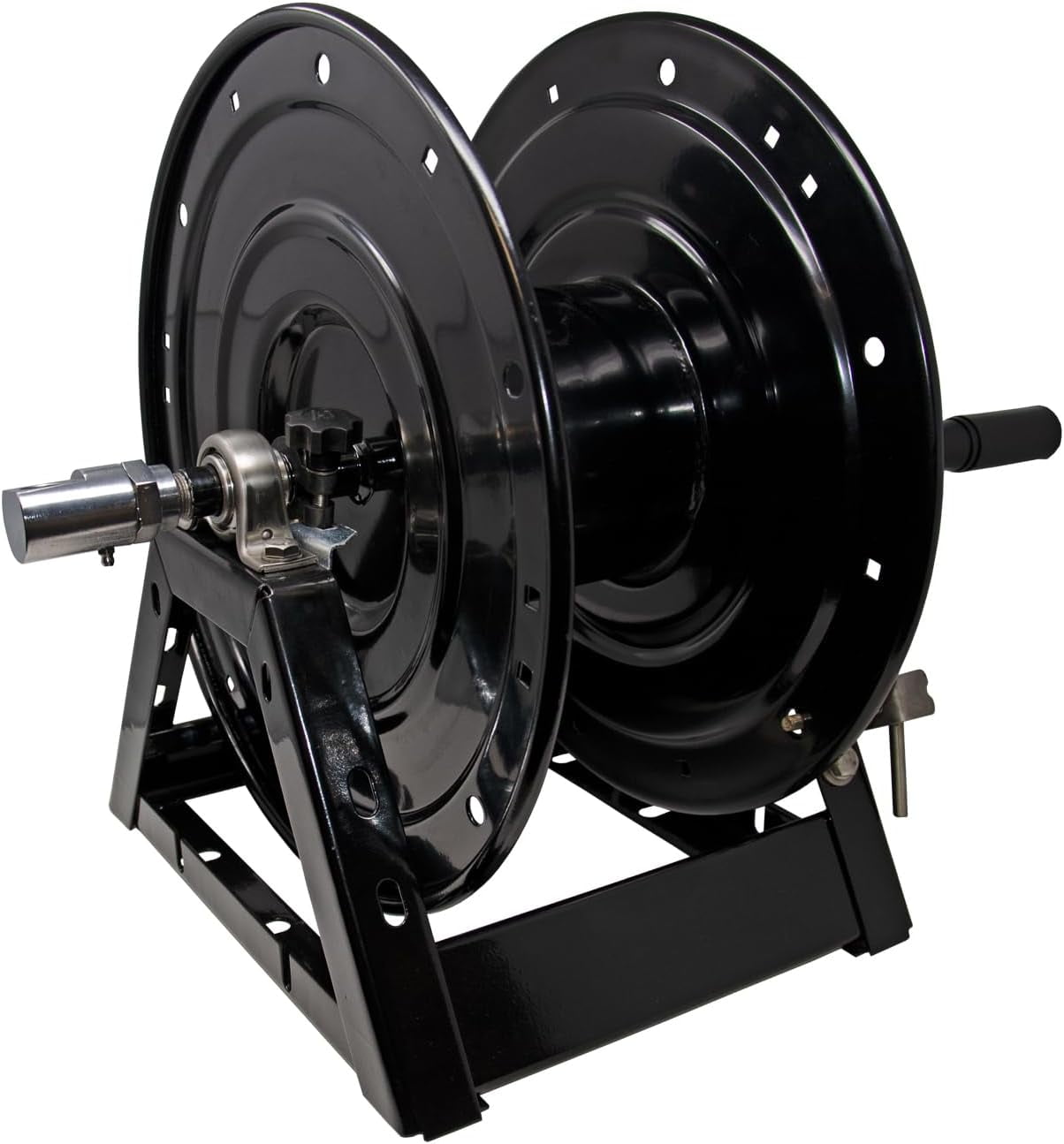 General Pump DHRA50450 3/8" x 450' Black Steel Hose Reel with Flat ...