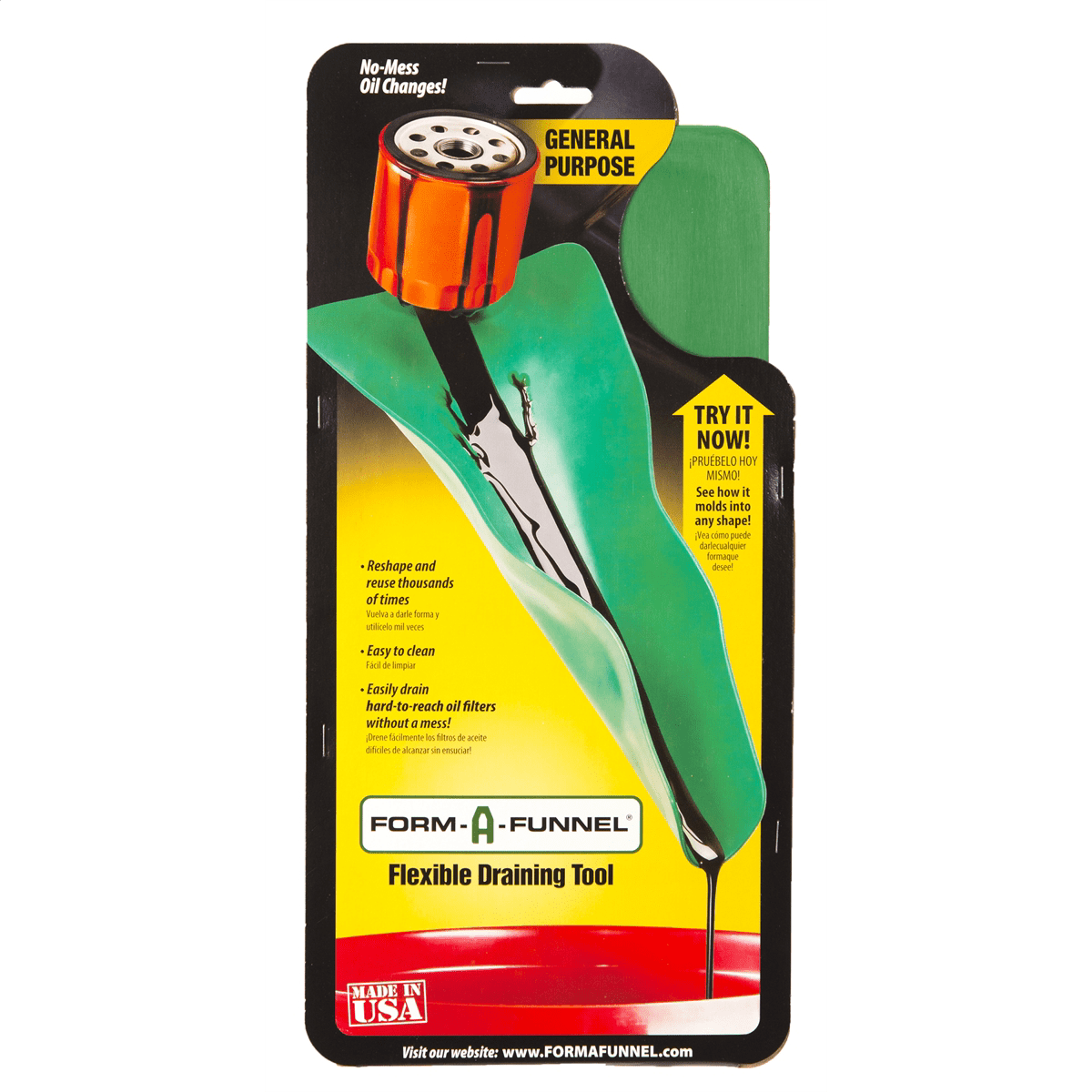 Heat Resistant Flexible General Purpose Form A Funnel - Walmart.com