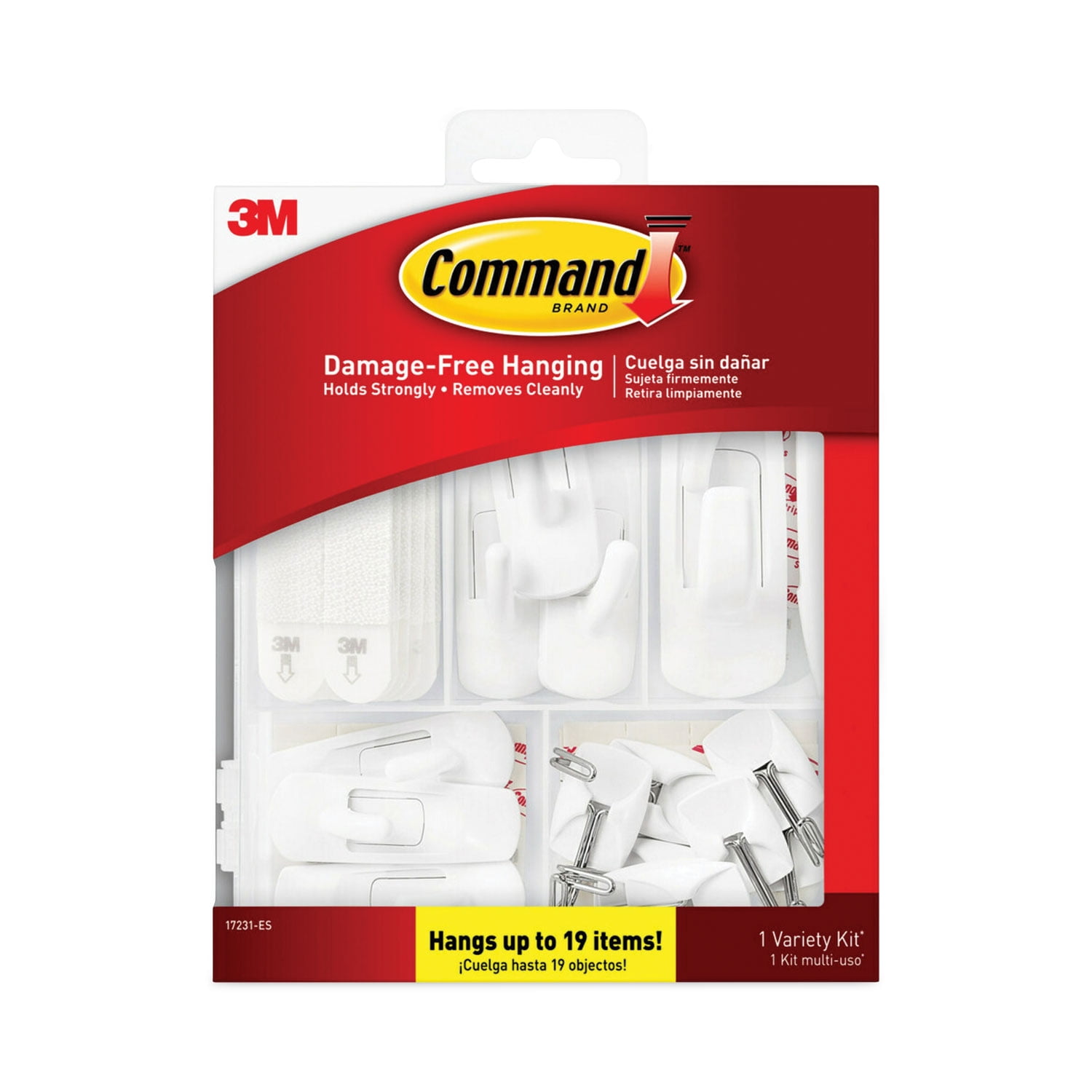 Command Products General Purpose Adhesive Hooks Variety Pack, Large ...