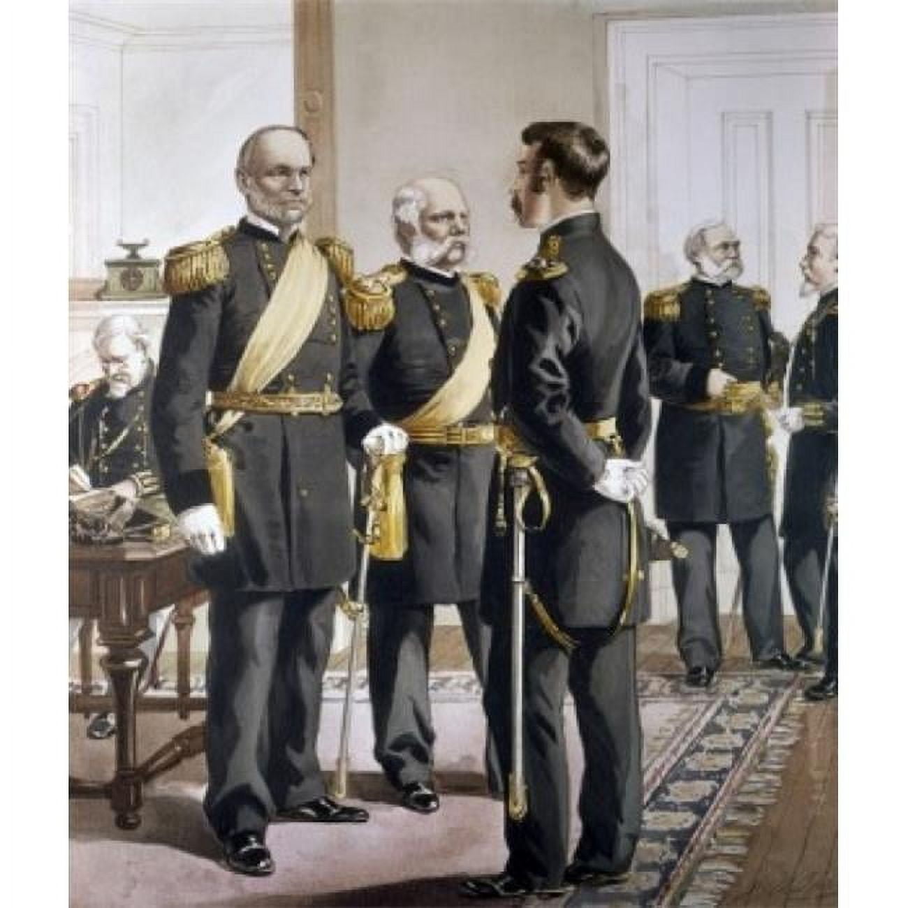 General Sherman Major General Schofield Officers & Staff by Henry ...