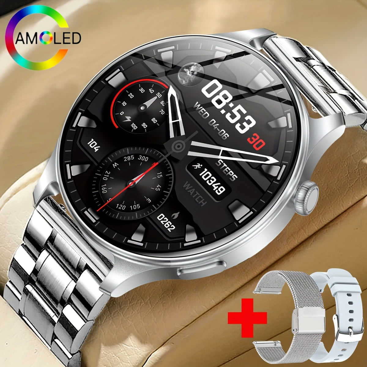 General Smart Watch with 1.53” AMOLED HD Display, Wireless 5.4 ...