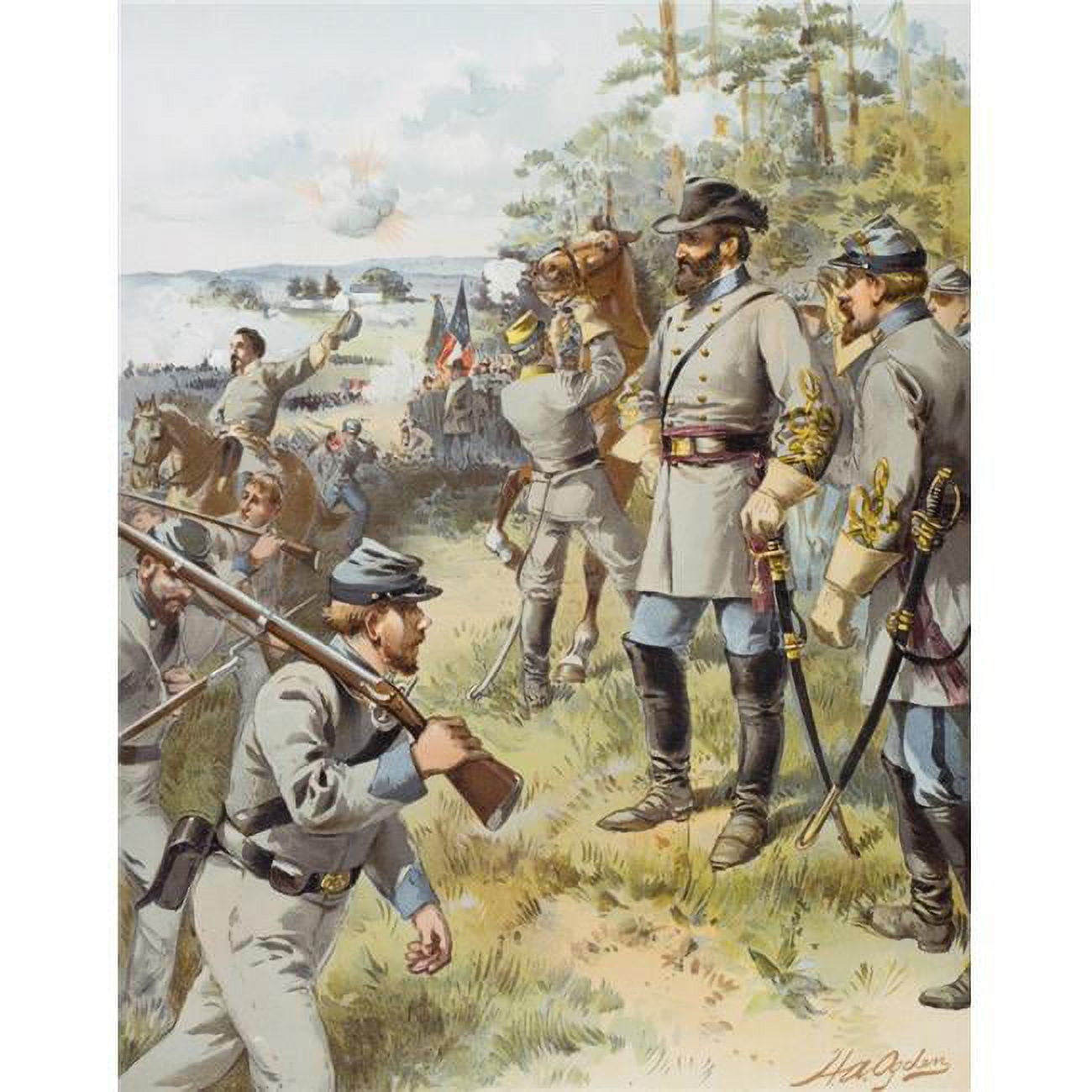 General Stonewall Jackson At the First Battle of Bull Run August 17 ...